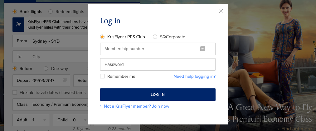 How to Book Singapore Airlines KrisFlyer Miles