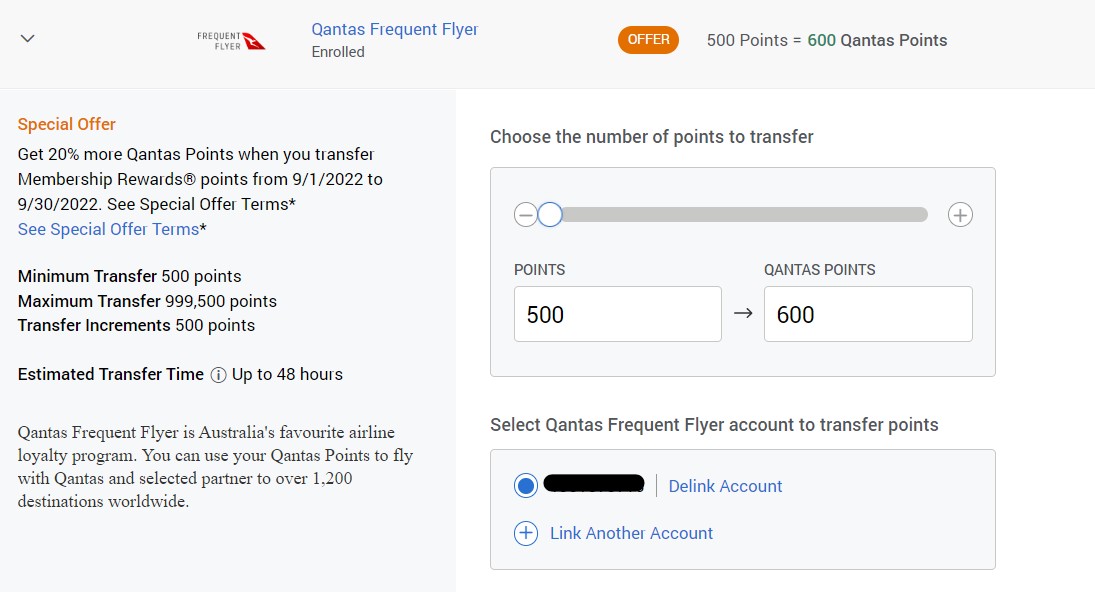 Transfer Amex Points to Qantas With a 20% Bonus