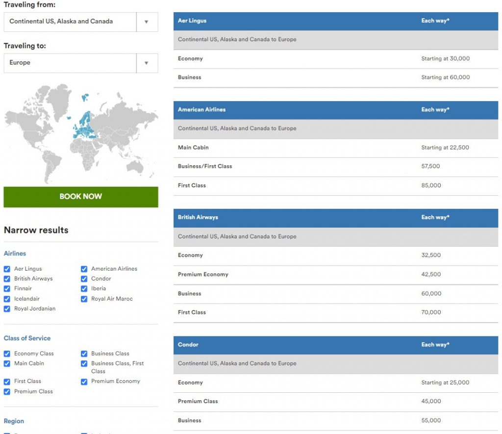 2023 Alaska Airlines Mileage Plan Award Chart Change