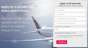 New LATAM Pass Status Match for Elites of 30 Airlines