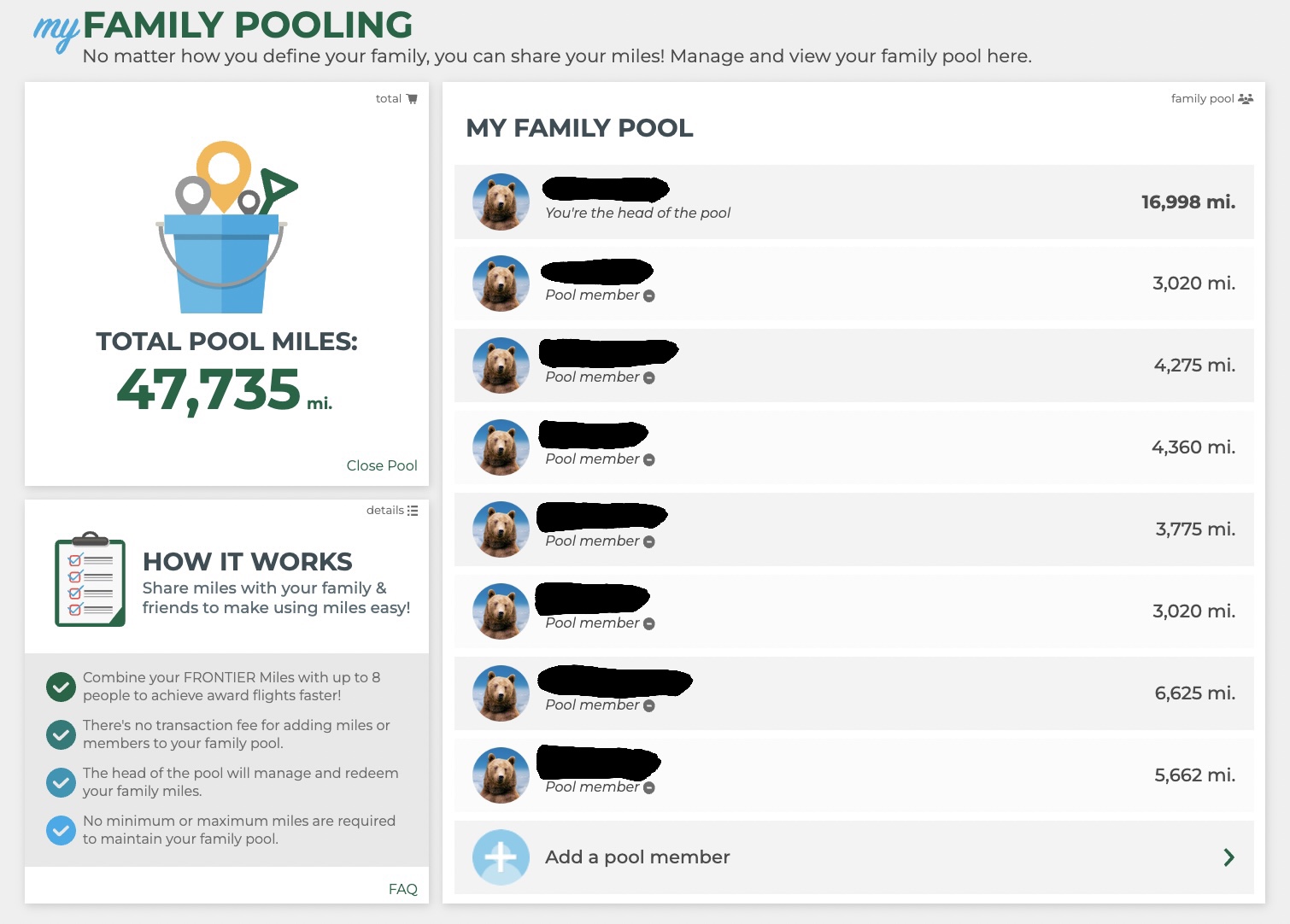 How Families Can Use Family Pooling To Pool Points and Miles