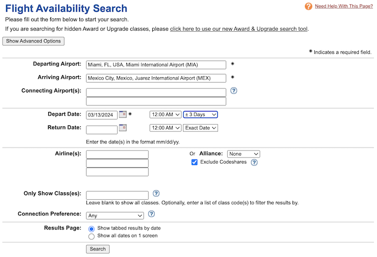 The Ultimate Guide to ExpertFlyer - AwardWallet Blog