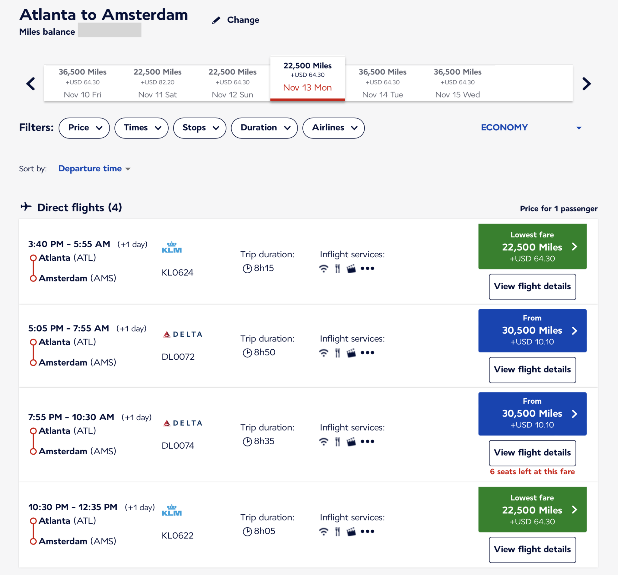 Delta Unofficial Award Chart: How Many SkyMiles You’ll Need
