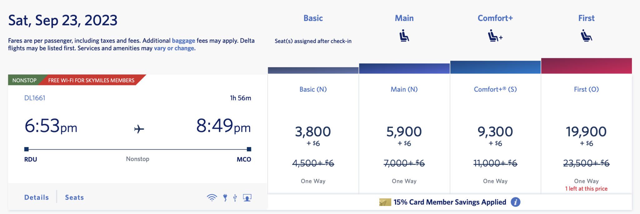 Delta Unofficial Award Chart: How Many SkyMiles You’ll Need