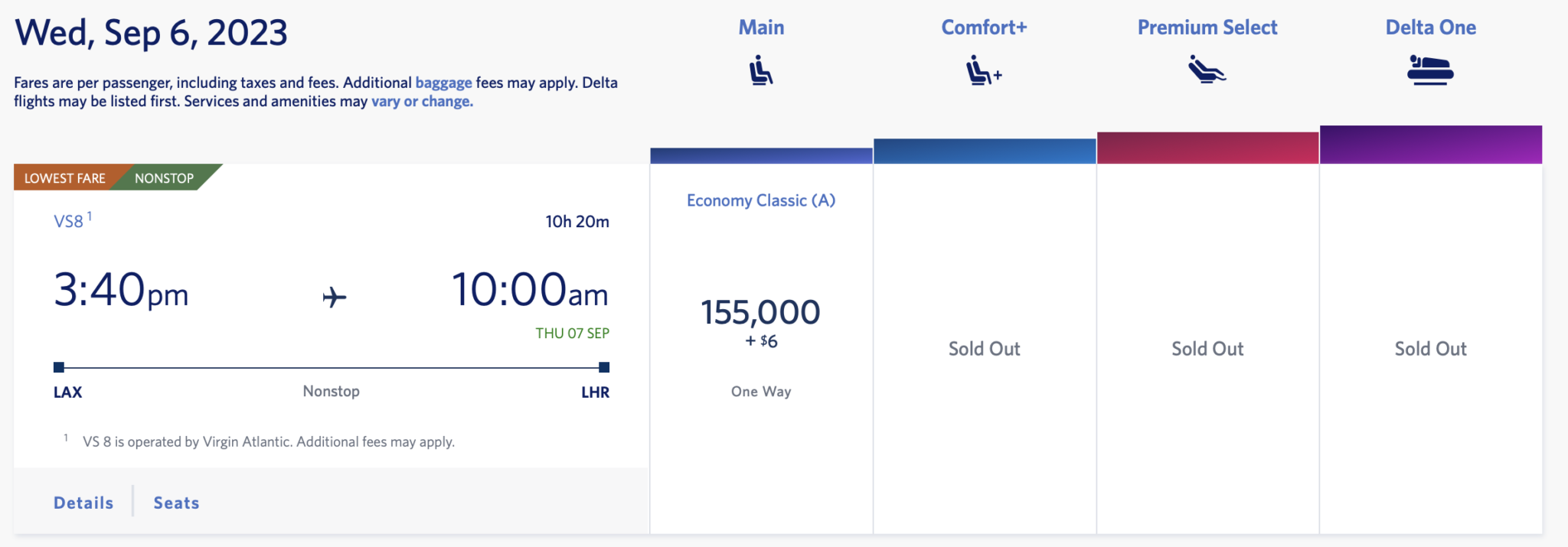 Delta Unofficial Award Chart: How Many SkyMiles You’ll Need
