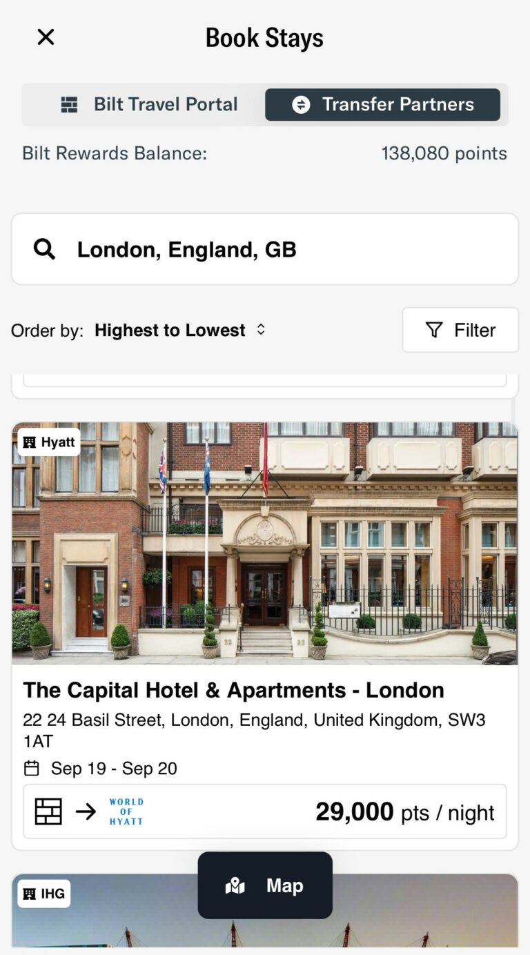 Bilt Launches In-App Hotel Award Search Tool Powered by Awayz