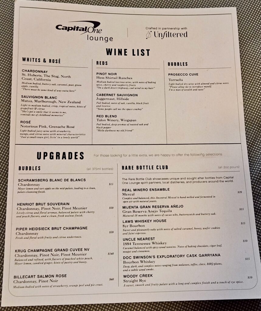 Capital One Lounge Denver Review: Opening Day Visit