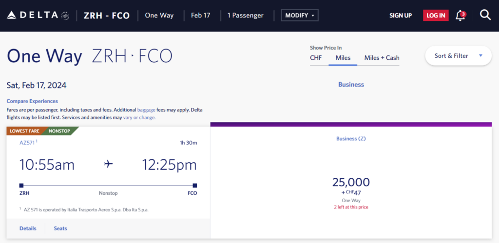 New: Book ITA Airways Award Flights with Delta SkyMiles