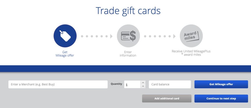United MileagePlus Gift Card Exchange: Turn Gift Cards Into Miles