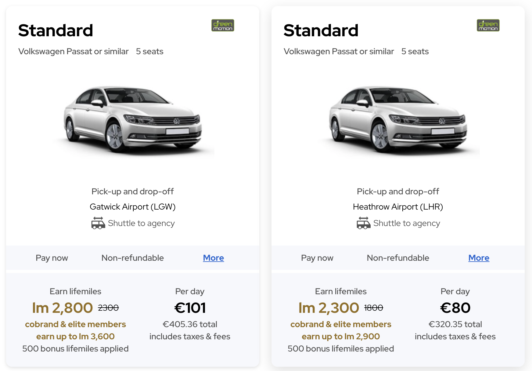 LifeMiles Cars Promotion: Up to 14k LifeMiles per Day