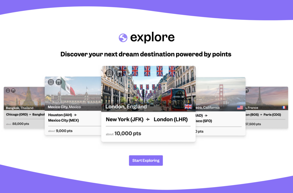 Here's How the New Point.Me Flight Award Explore Tool Works