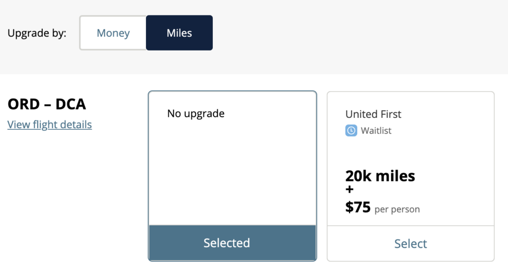 United Upgrade With Miles: How It Works