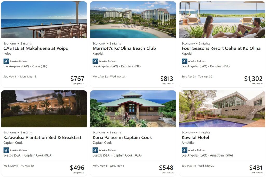 Alaska Vacations Portal Offers Miles on Travel Packages