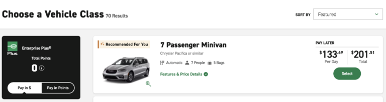 Status Match to Enterprise Plus for Free Rental Car Perks
