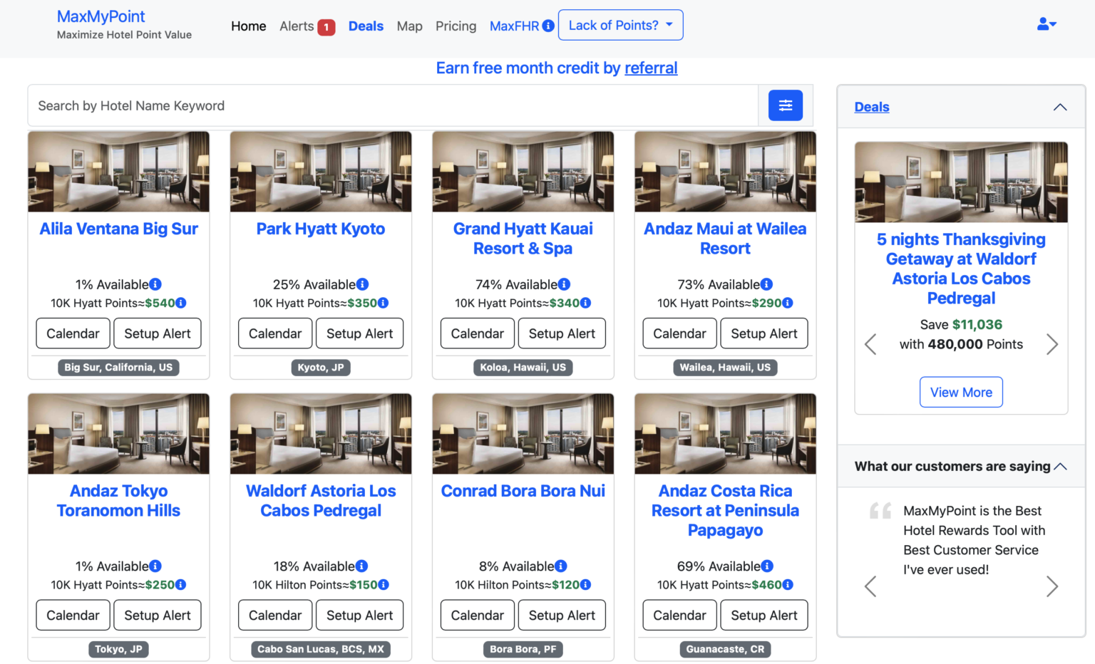 MaxMyPoint Is the Best Way To Search for Hotel Award Availability