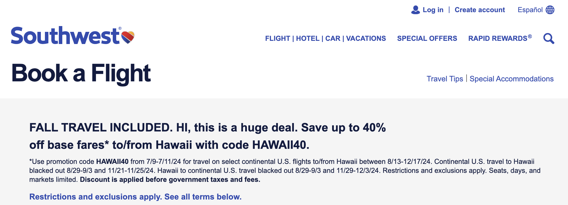 Use This Southwest Promo Code To Save 40% On Flights