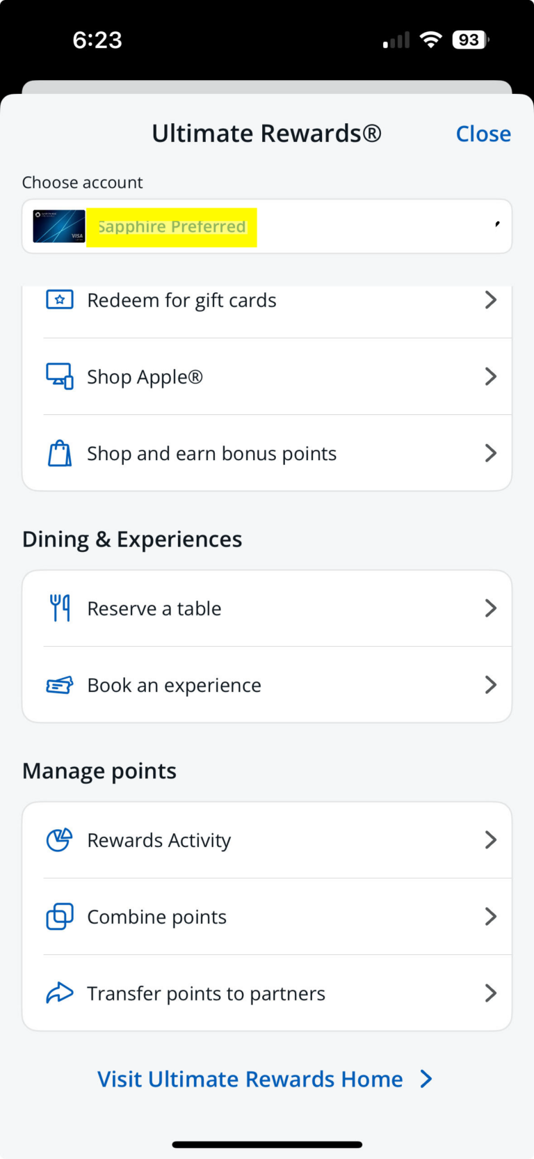 How to Combine Chase Ultimate Rewards Points Between Cards