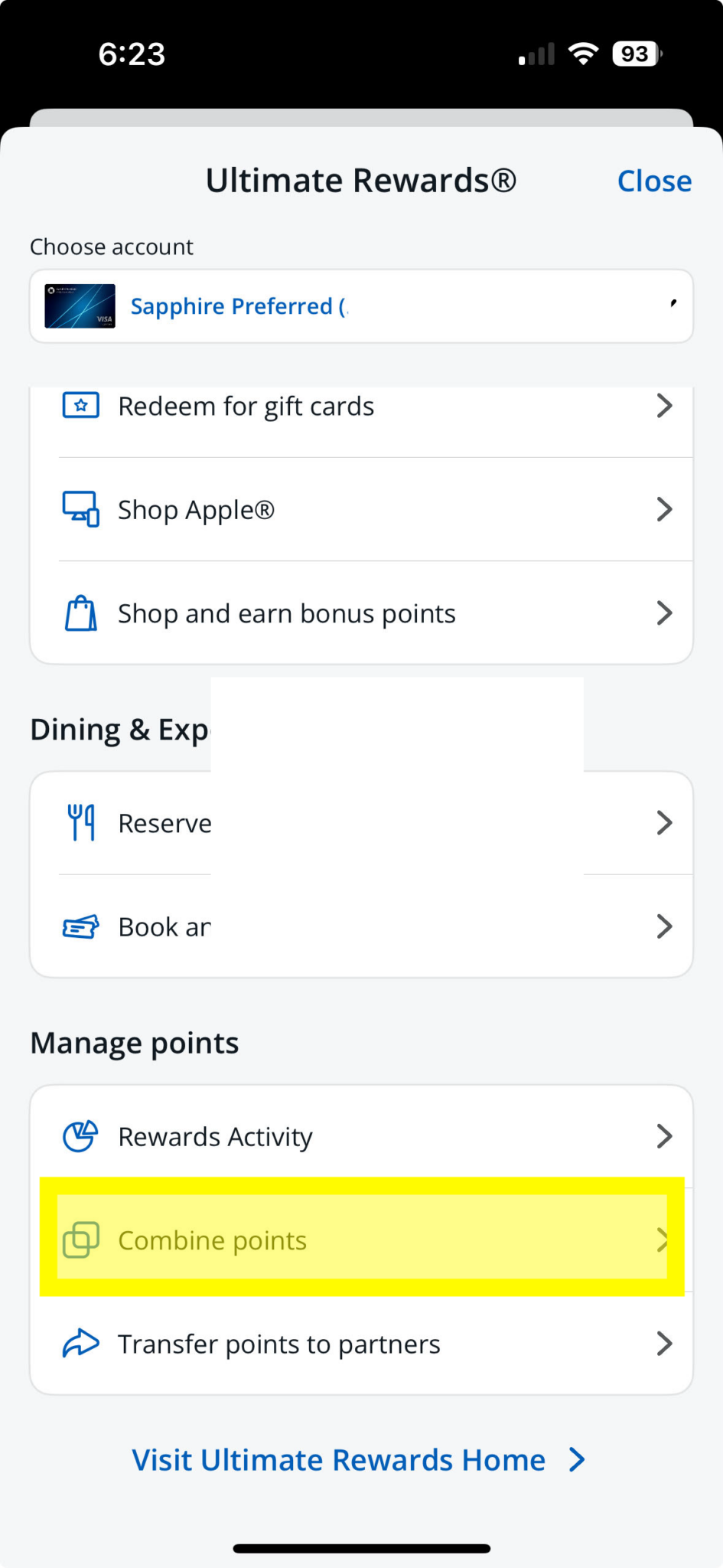 How to Combine Chase Ultimate Rewards Points Between Cards