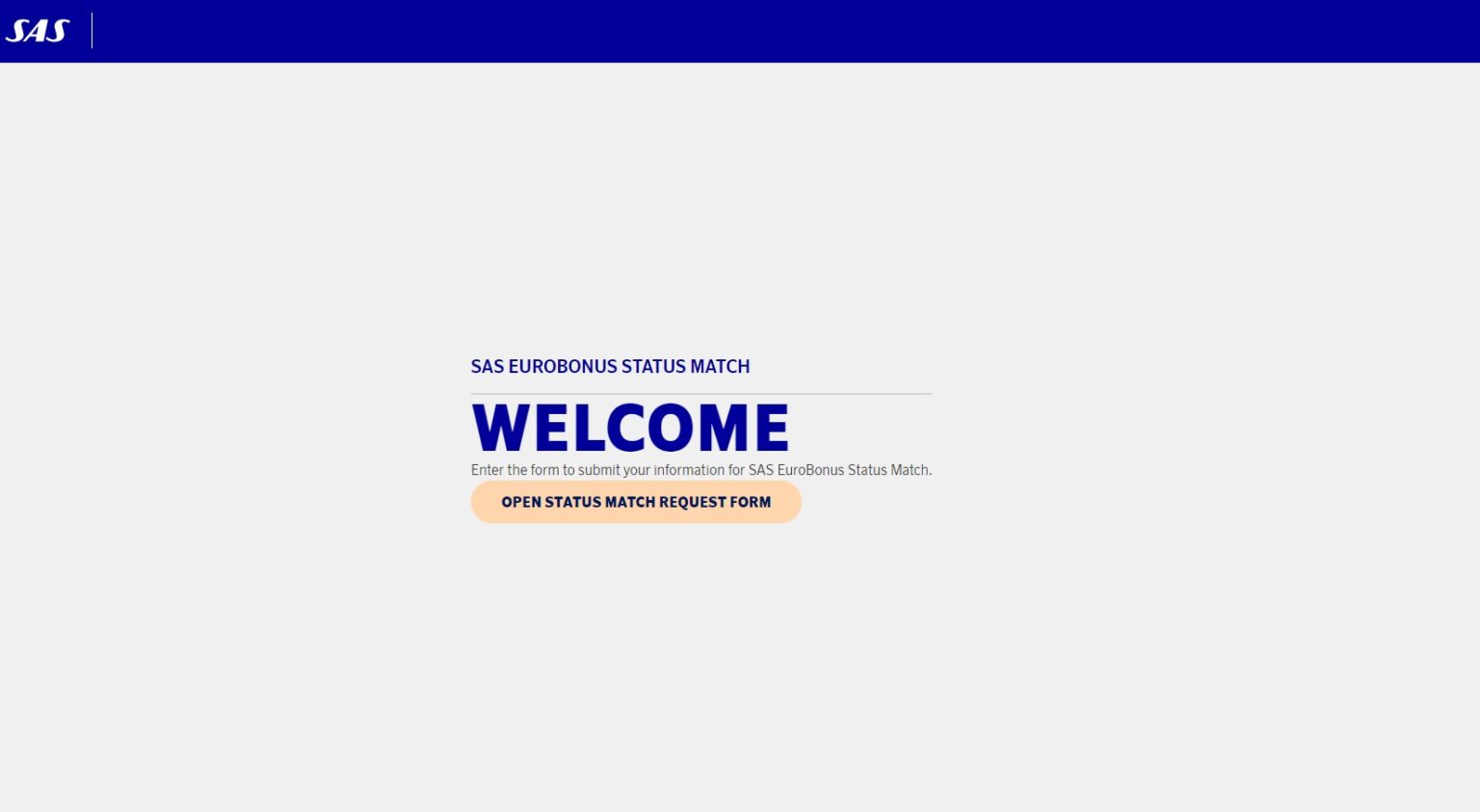 SAS EuroBonus Status Match: Extend Elite Perks to March 2025