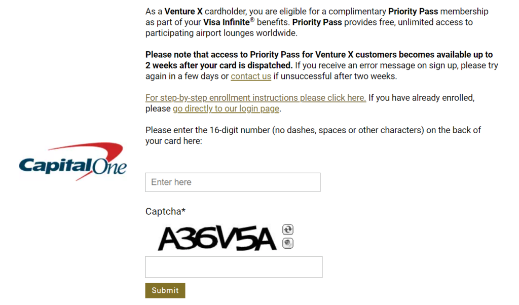 Capital One Venture X Cardholders: How to Request Priority Pass