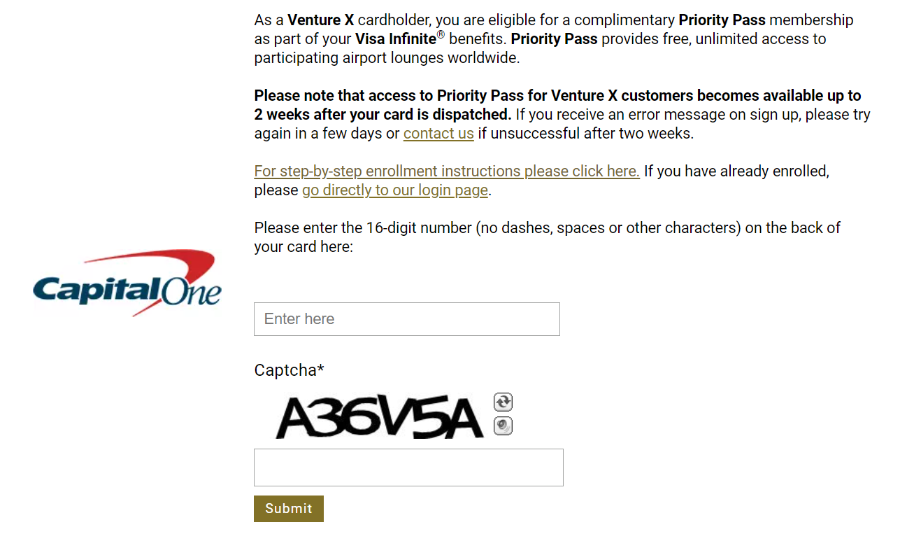 Capital One Venture X Cardholders: How to Request Priority Pass