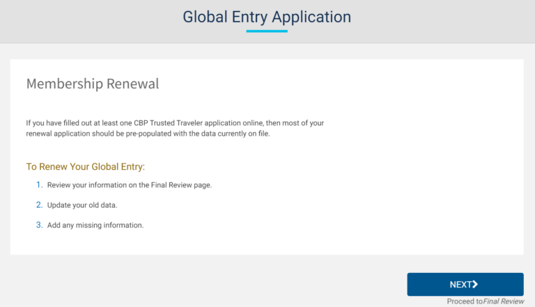 Global Entry Renewal Process: A Step-By-Step Guide