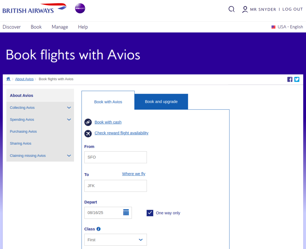 How To Book American Airlines Flights Using British Airways Avios