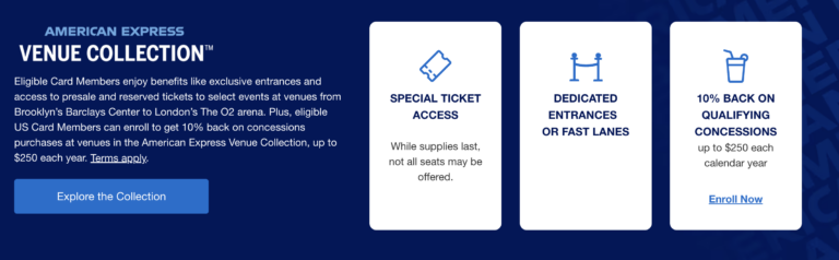 Amex Venue Collection: Perks and Savings for Card Members