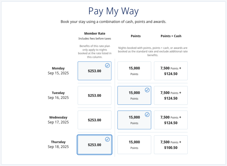 How to Use Hyatt Pay My Way Points + Cash Option