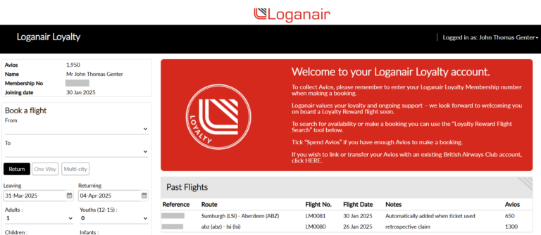 Loganair Rebranded Its Loyalty Program and Switched to Avios