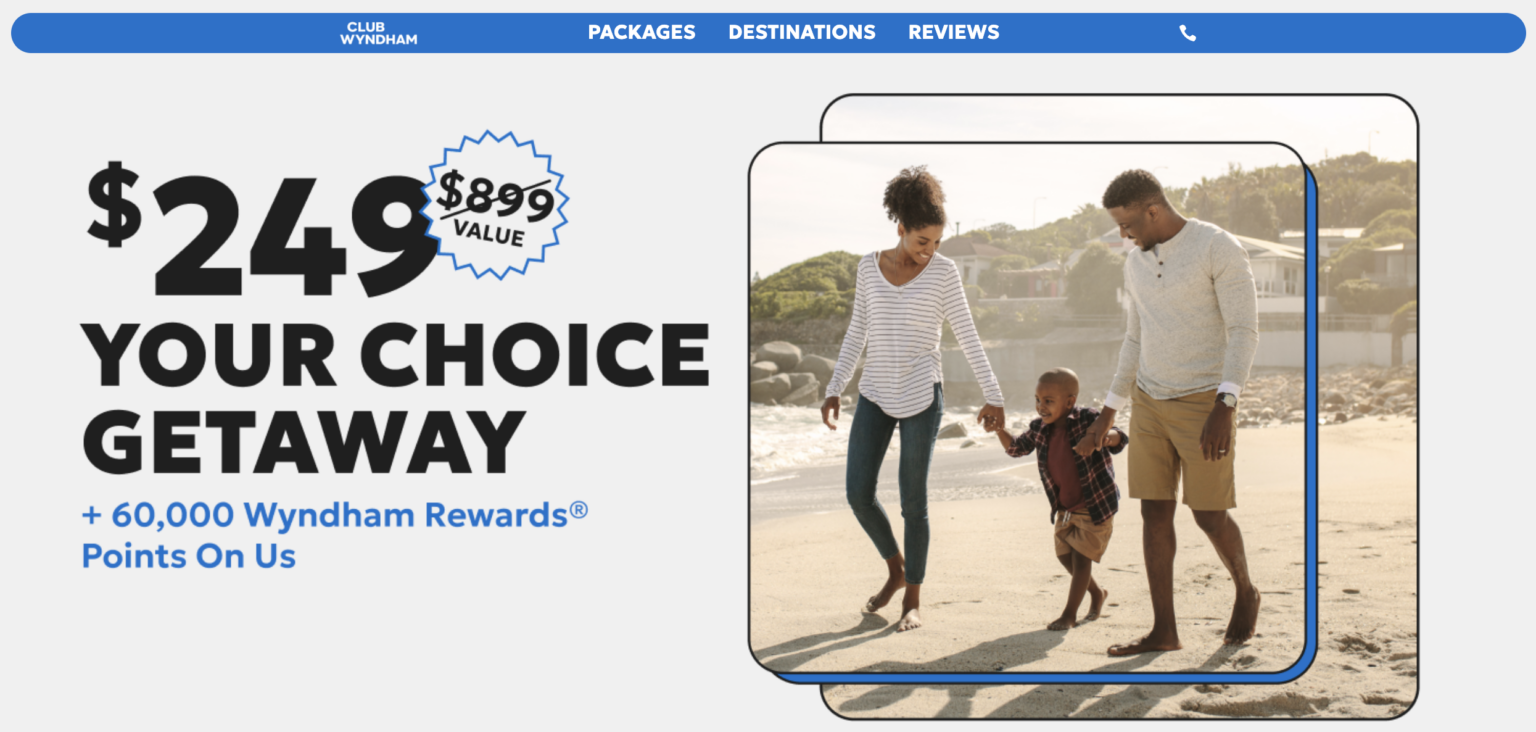 Wyndham Timeshare Promotions: Earn Up to 60,000 Points