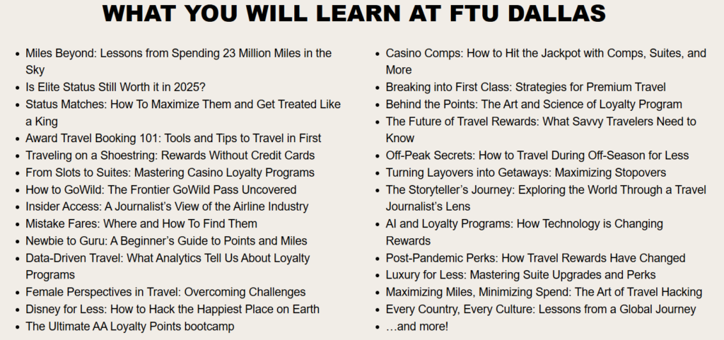 FTU Dallas 2025: Dates, Sessions, Promo Code
