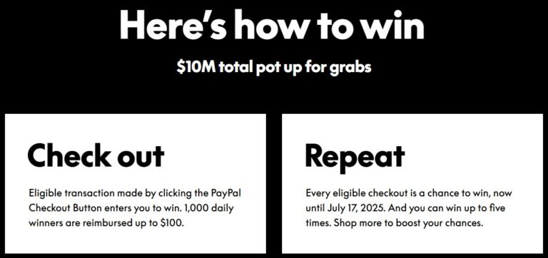 PayPal Checkout is Giving Away Up to $10 Million for Using PayPal