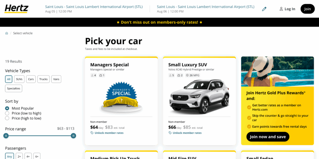 Hertz Gold Plus Guide: How to Earn Points, Status, Upgrades
