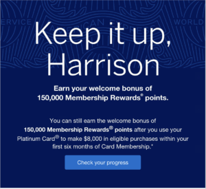 How to Track Your Progress Toward an Amex Welcome Bonus