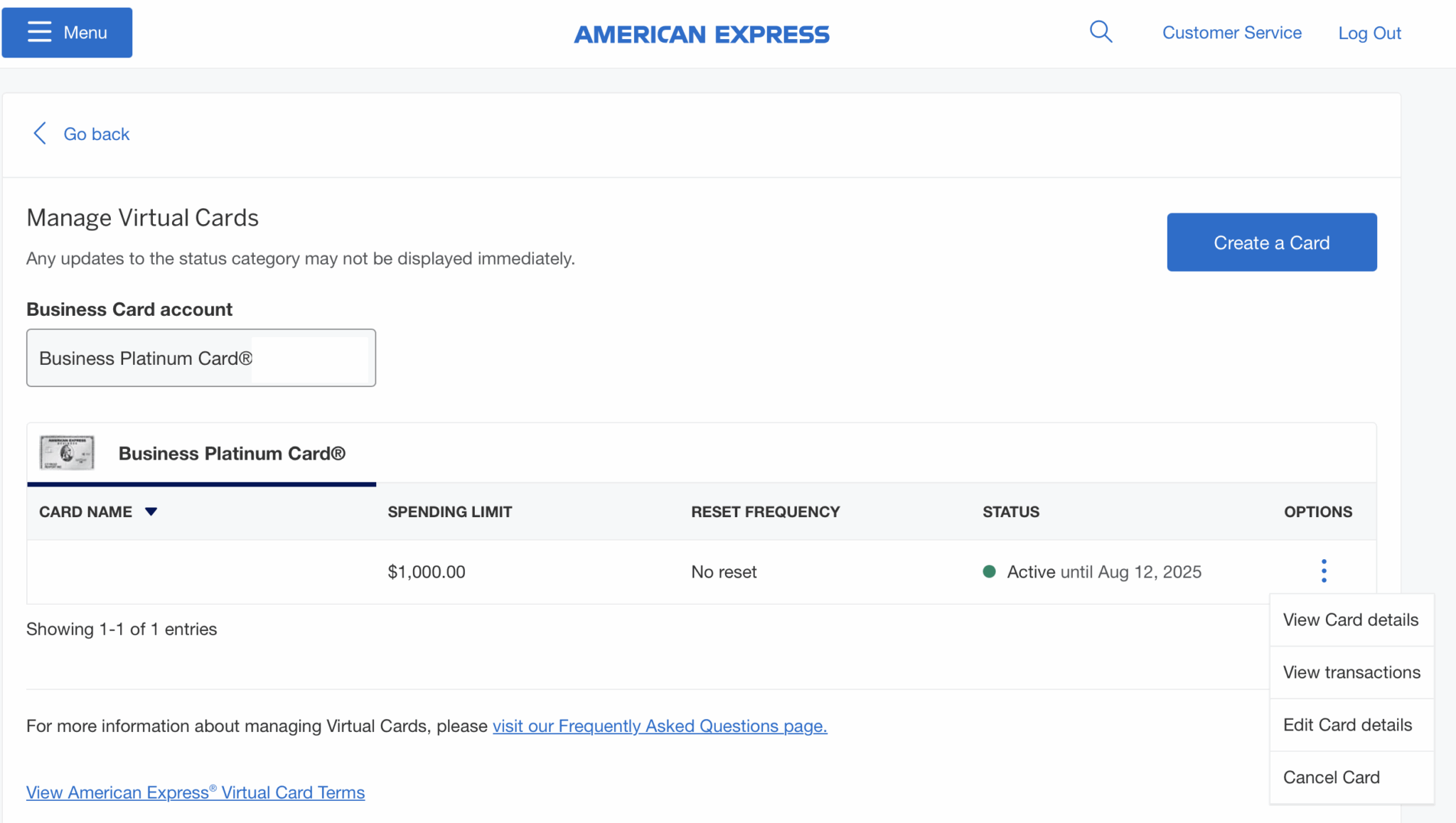 Amex Virtual Business Cards: How to Create and Manage