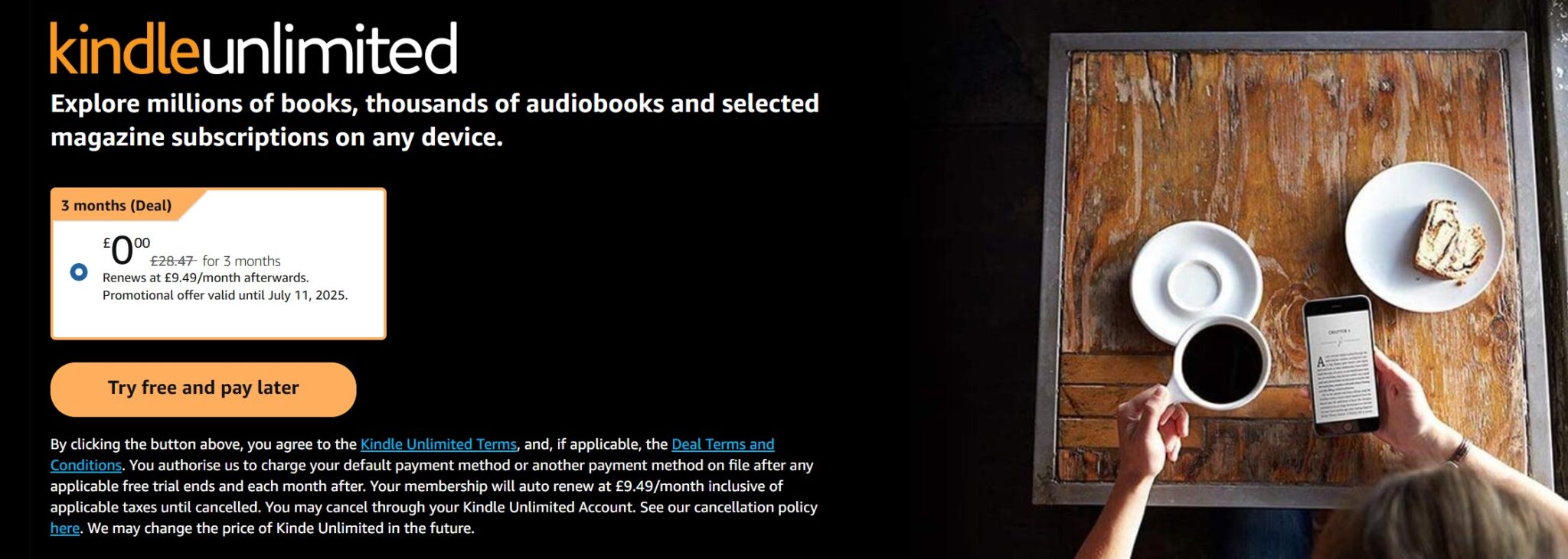 Claim 3 Free Months of Kindle Unlimited with Amazon Prime