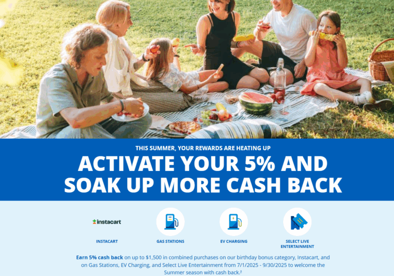 Chase Freedom Flex 5% Cash Back Categories for 2025