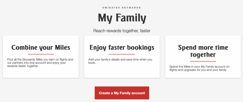 Emirates Family Pooling: How To Pool Skywards Miles With Family