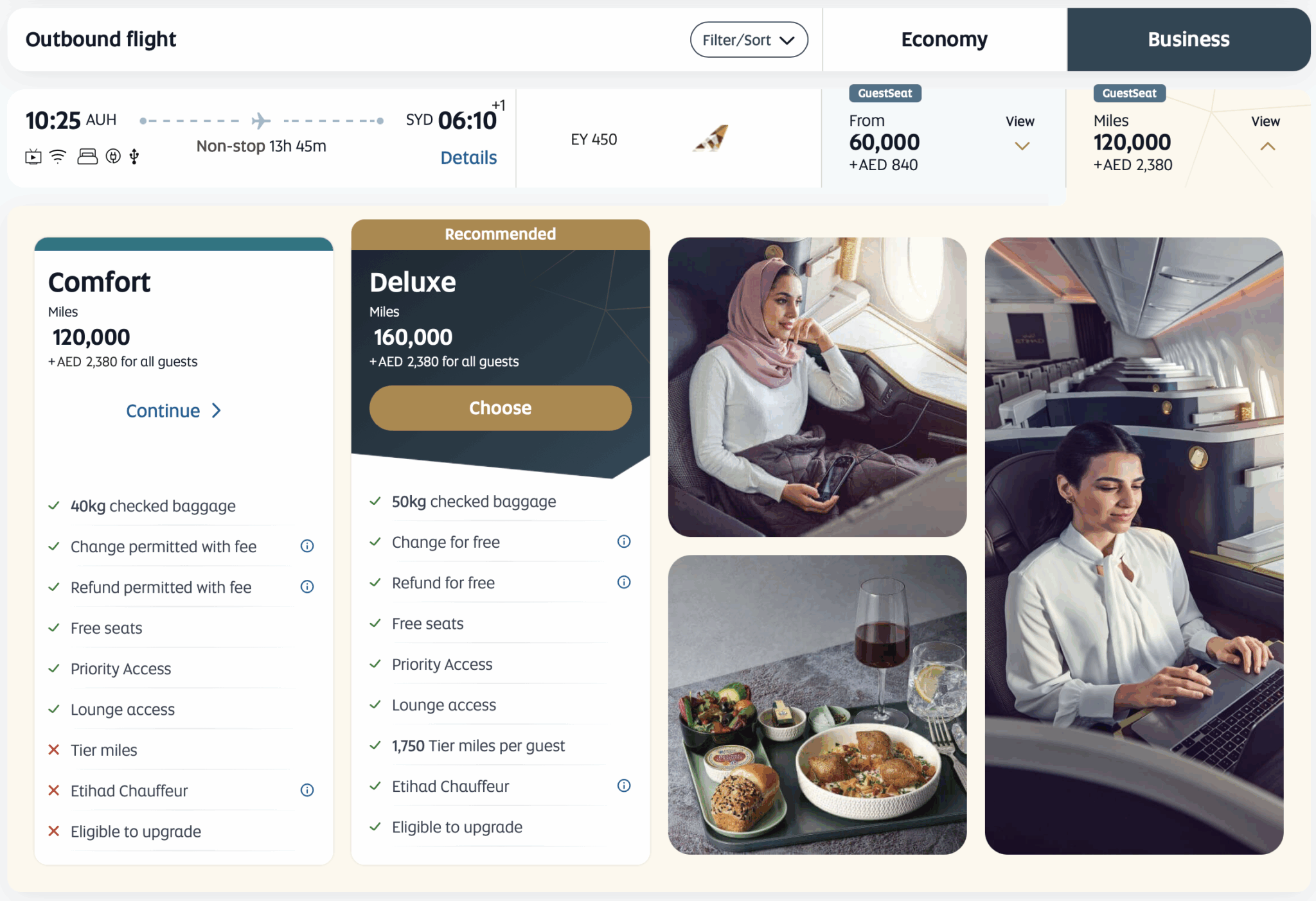 Buy Etihad Guest Miles With Up to a 35% Discount (2.08¢ Each)
