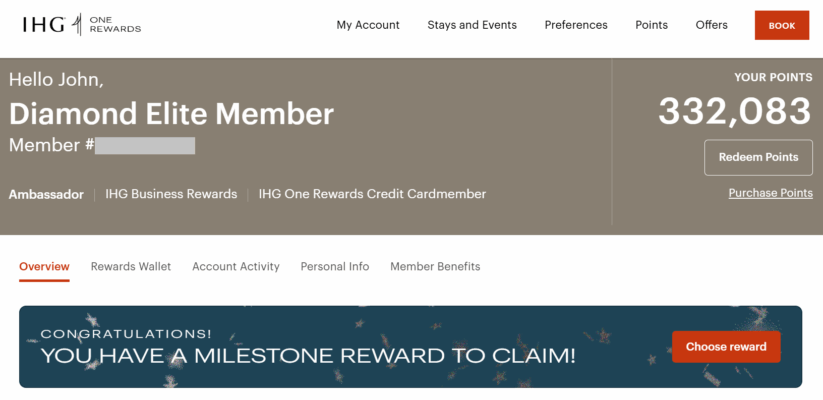 IHG Milestone Rewards: Earn Perks Every 10 Nights Stayed at IHG