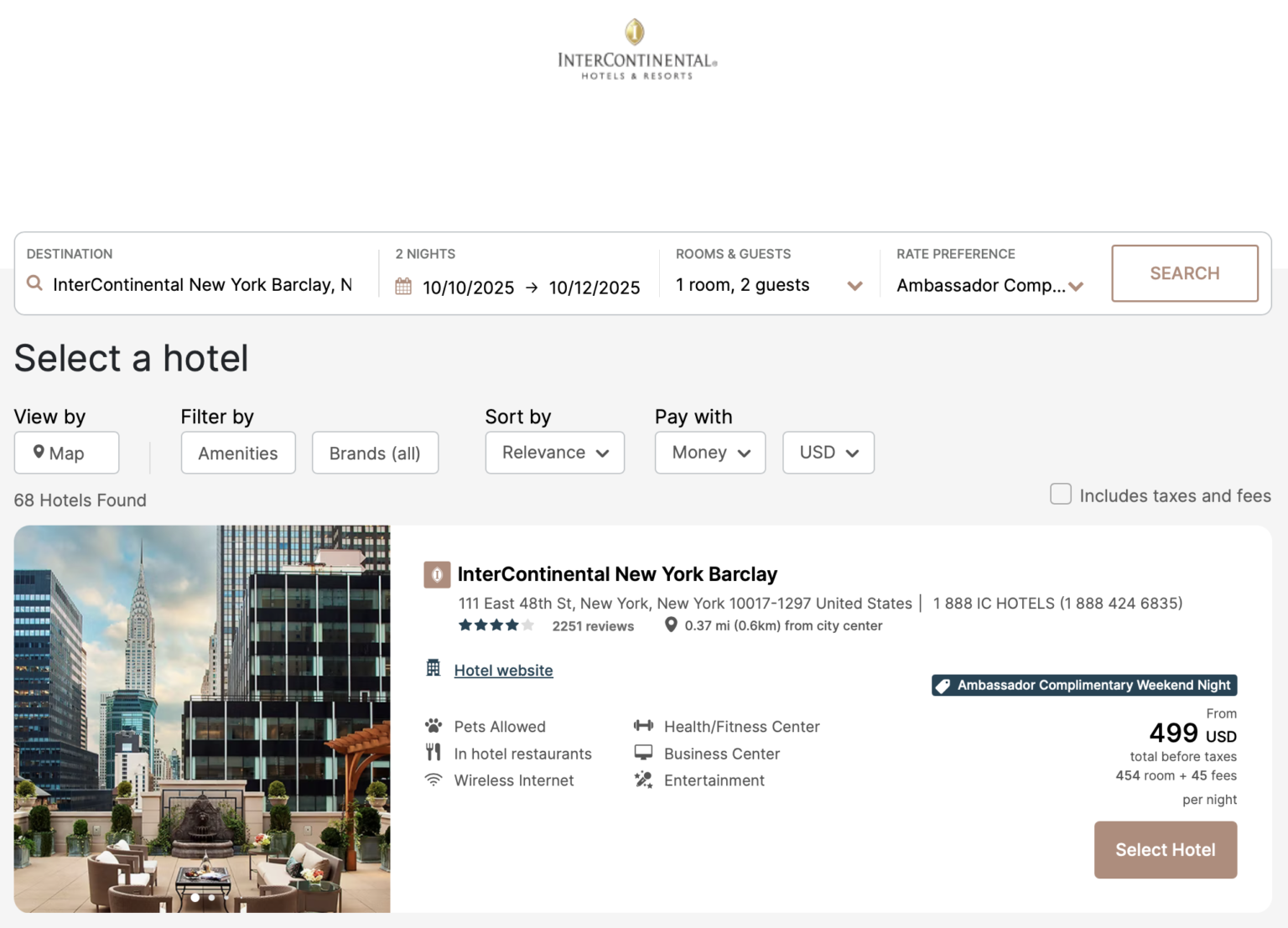 IHG Ambassador Complimentary Weekend Night: How to Redeem