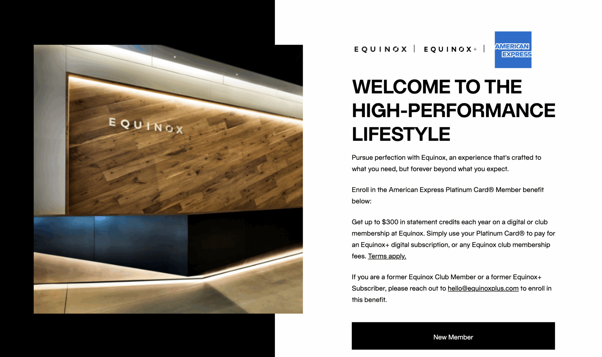 How to Use the Platinum Card's $300 Equinox Credit