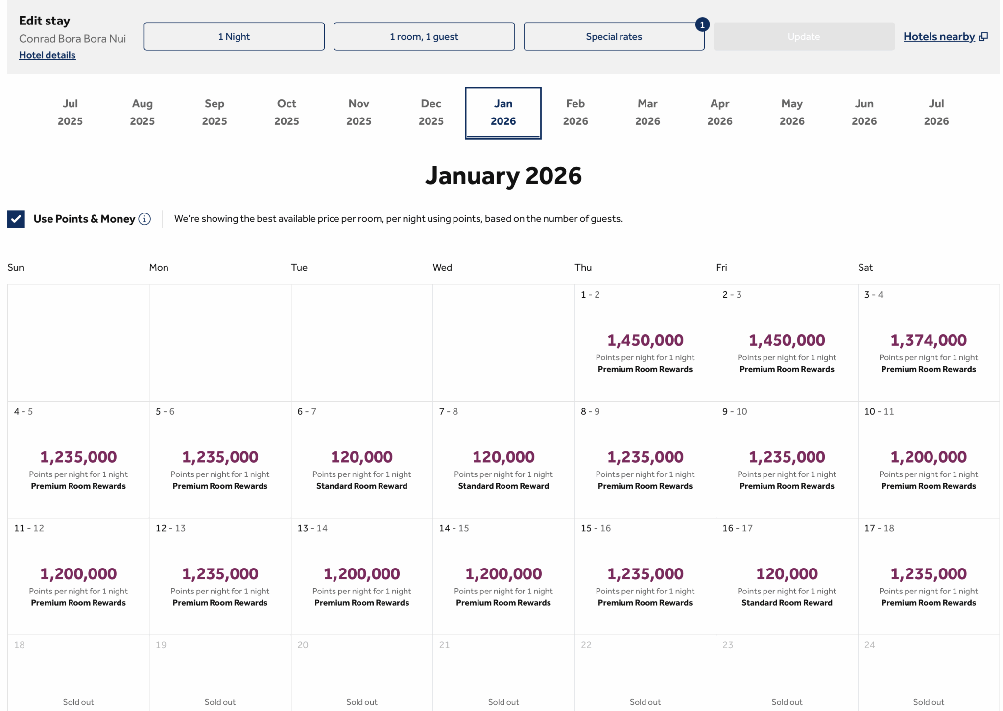 Hilton Points Calendar: How to Find This Hidden Tool