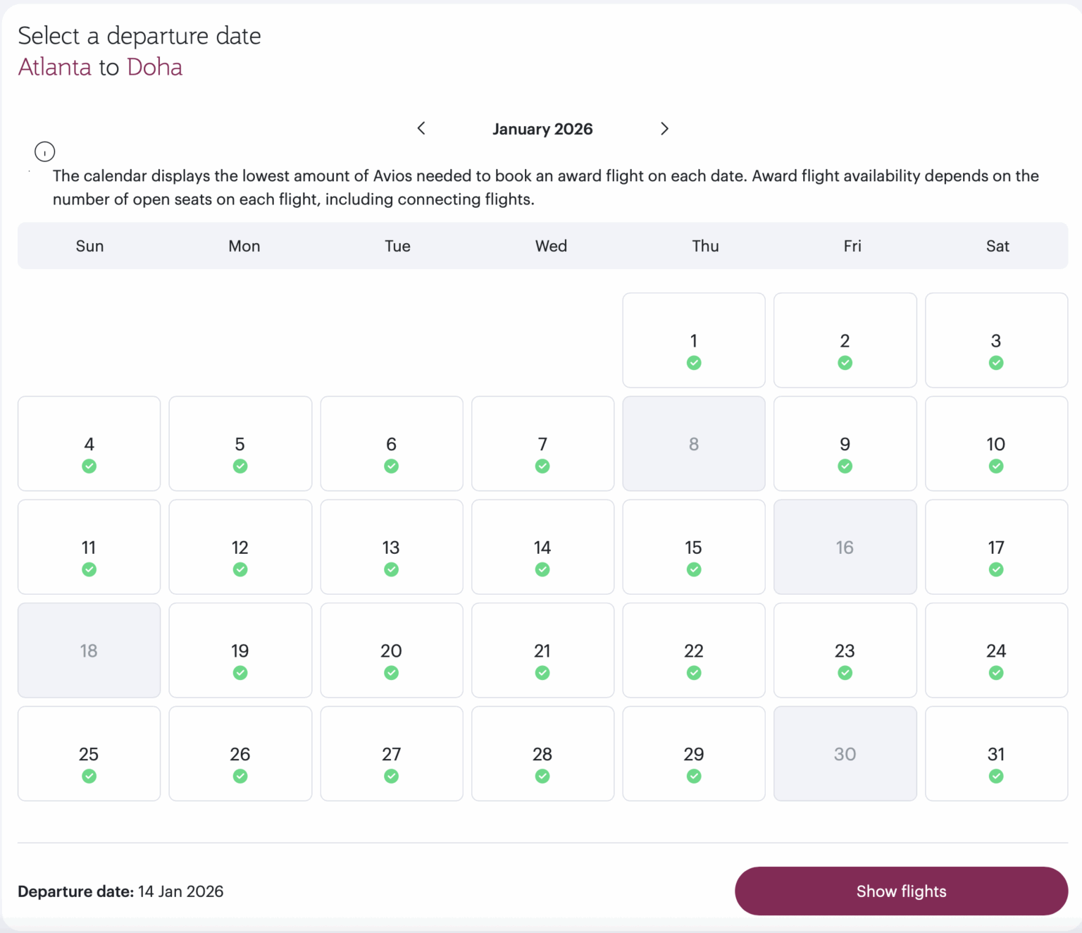 Qatar Airways Launches New Award Calendar: How It Works