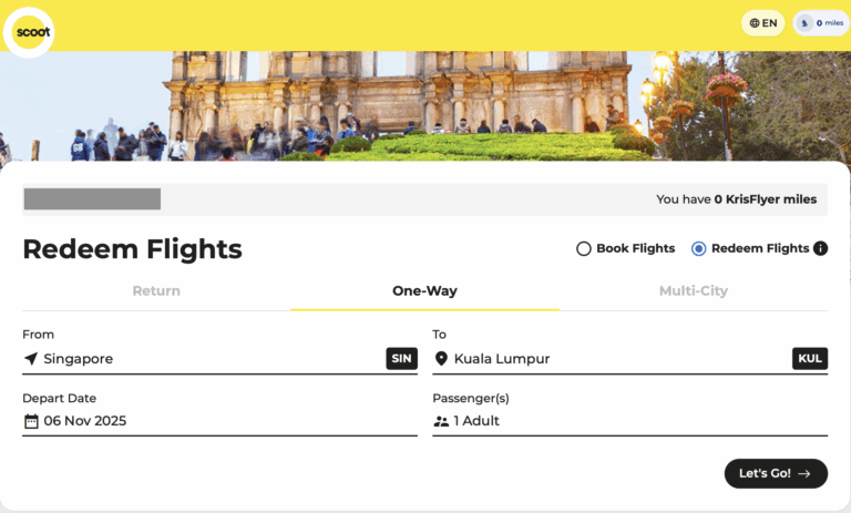 Scoot Rolls Out Fixed Award Chart: Book Flights From 1,500 Miles!