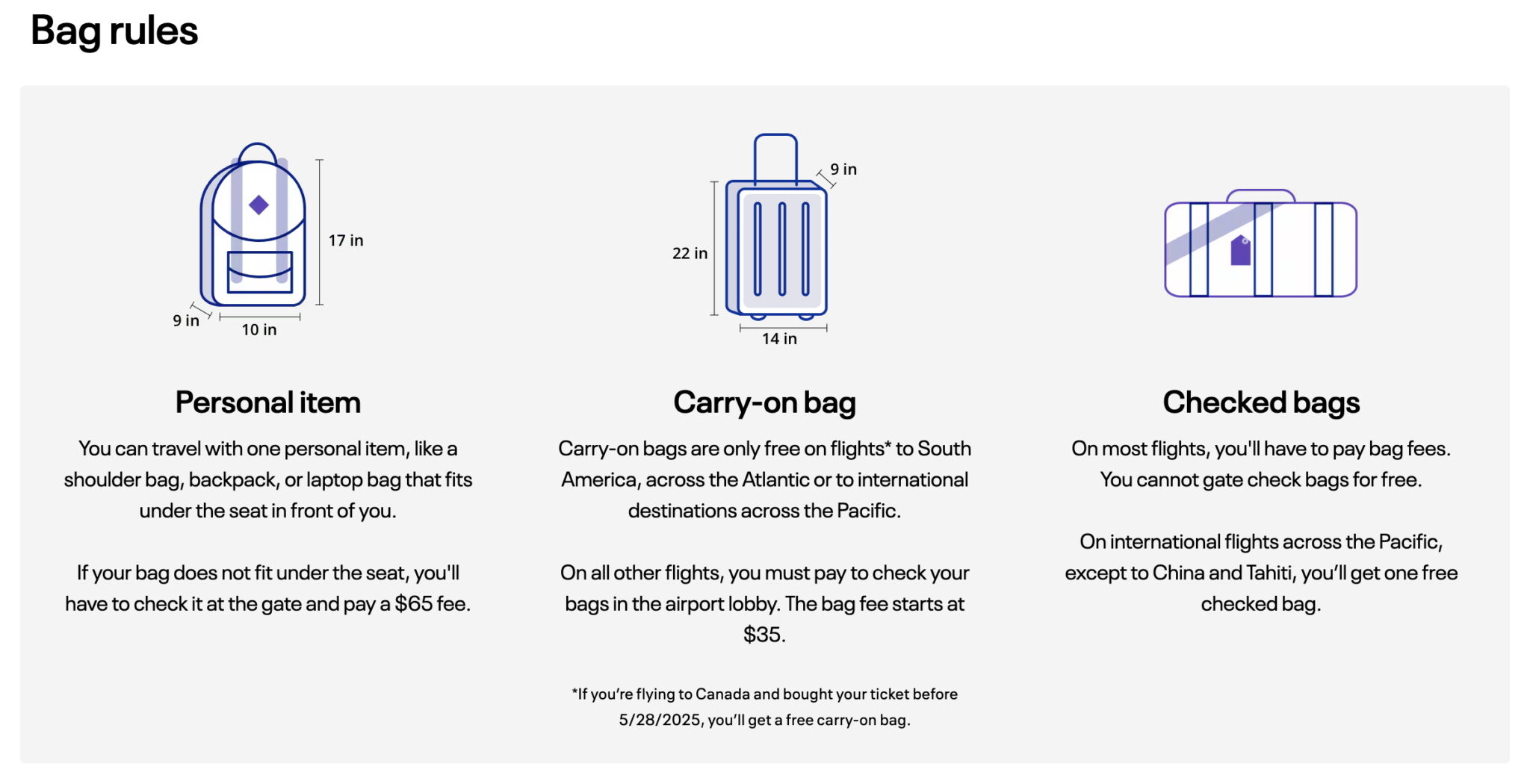 United Basic Economy: Rules, Bags, and Restrictions