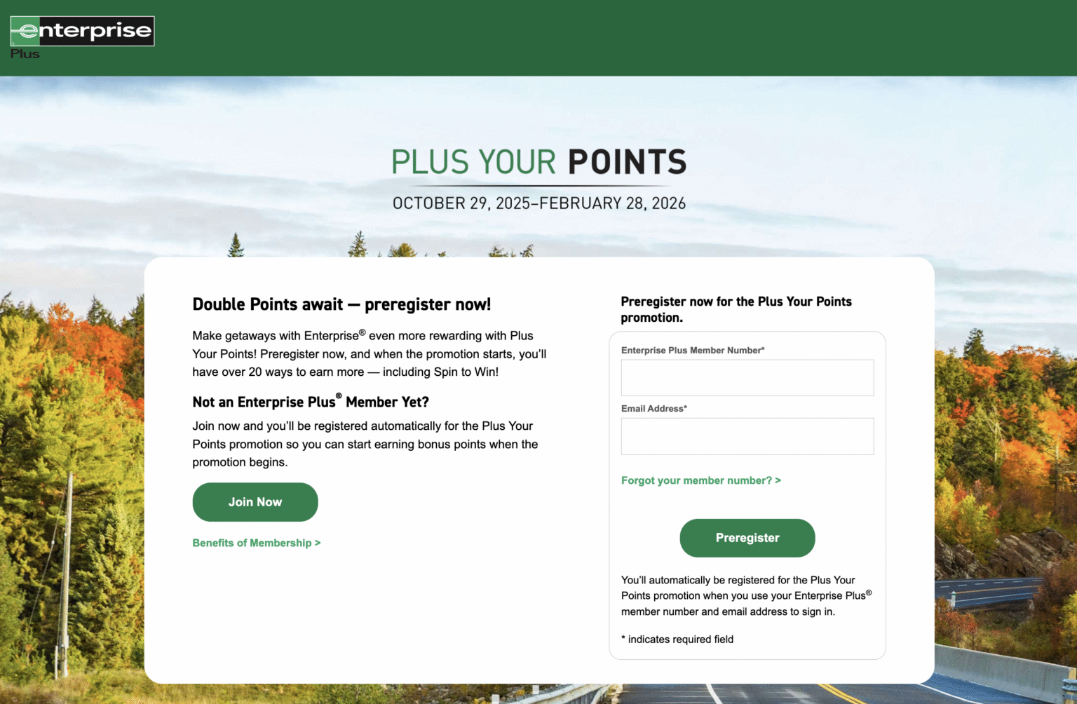 Enterprise Plus Your Points Promotion: Earn Points on Tasks