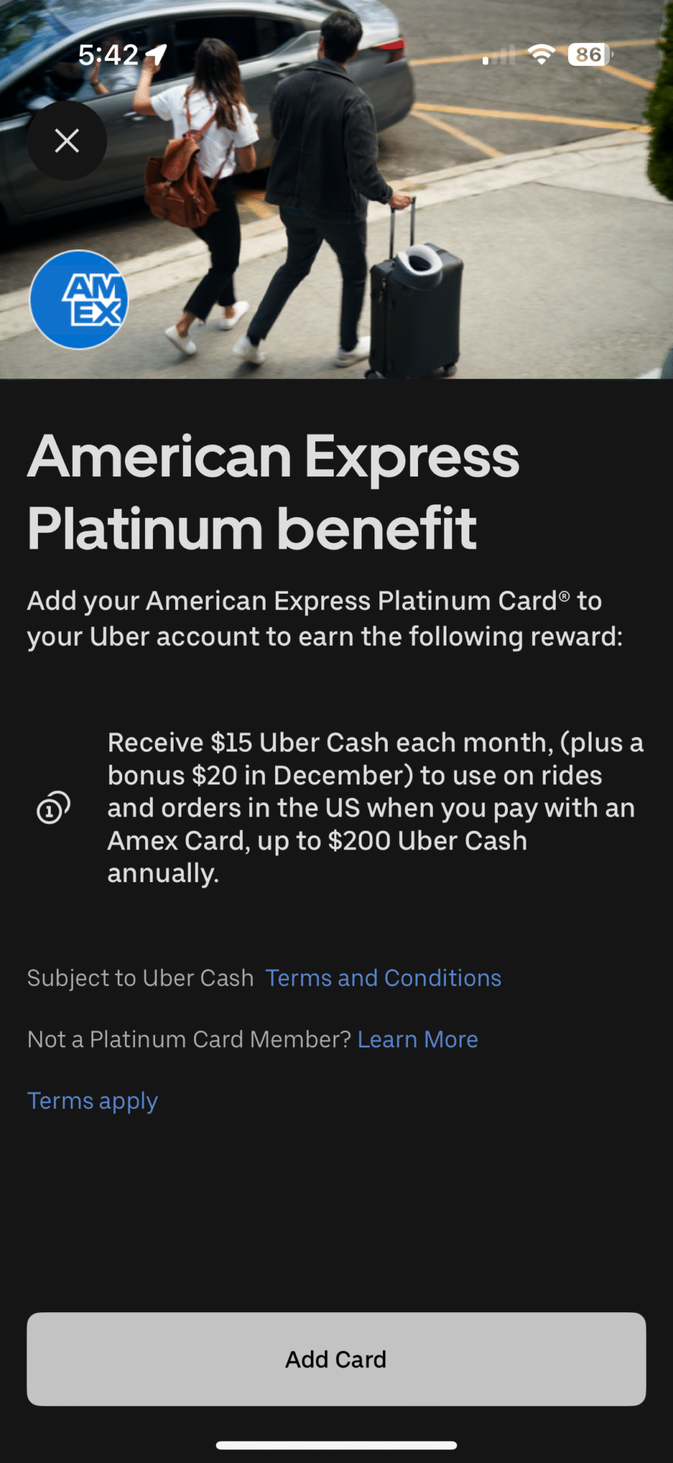 How To Use Uber Cash From Your American Express - AwardWallet Blog