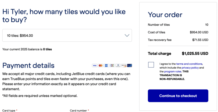JetBlue Status-Qualifying Tiles Are 10% Off. Should You Buy?